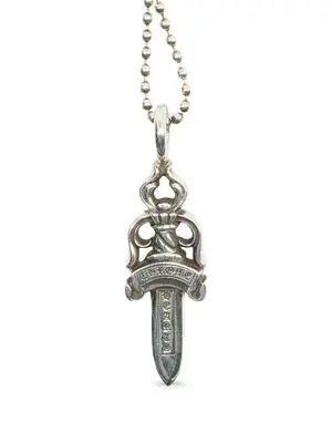 Chrome Hearts Ball Chain Dagger Pendant Necklace