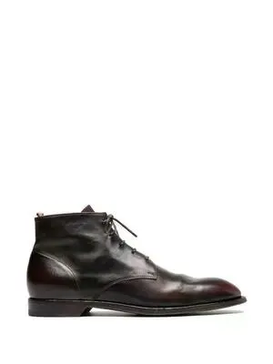 Officine Creative Leather Lace Up Boots