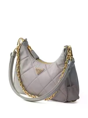 Prada Re-edition Quilted Re-nylon Shoulder Bag - Grey