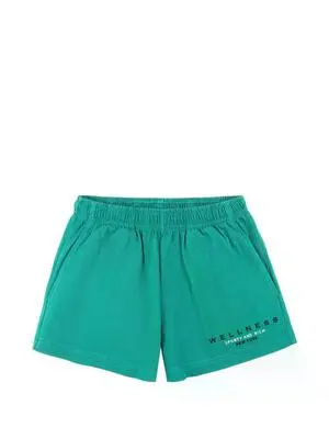 SPORTY & RICH Spellout-embroidered Shorts