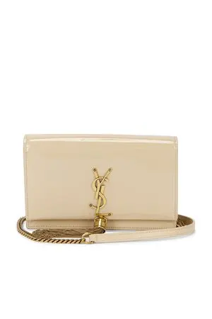 Saint Laurent Kate Tassel Chain Wallet - Poudre