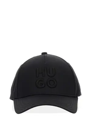 Hugo Baseball Hat With Logo - Black