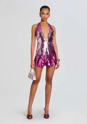 Retrofete Kinara Sequin Mini Dress - Peony