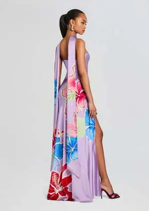 Retrofete Tizzy Strapless Silk Gown