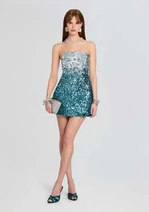 Retrofete Tancy Sequin Dress - Seychelle/teal Omb