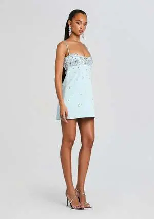 Retrofete Lorelai Embellished Mini Dress - Seychelles