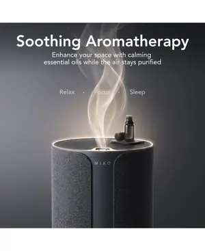 MIKO Ibuki 2.0 Smart Home Air Purifier With App Control & Oil Diffuser Covers Up To 1500 Sq Ft