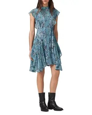 ALLSAINTS Fleur Dress - Vine Lake