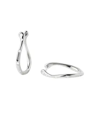 PDPAOLA Air Mini Hoop Earrings - Silver