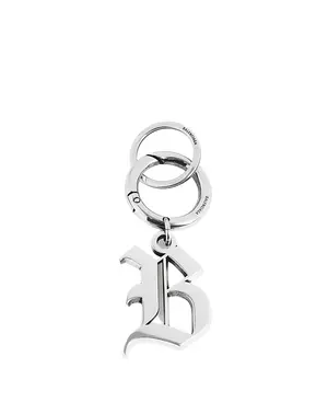 Balenciaga Melrose B Keychain - Antique Silver