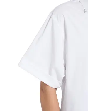 Lyssé Corinna Oversized Cropped Shirt - White