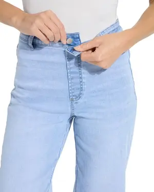 Lyssé Iris High Rise Wide Leg Jeans - Bleached Blue