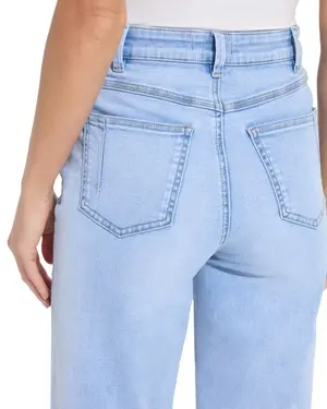 Lyssé Iris High Rise Wide Leg Jeans - Bleached Blue