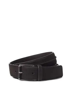 Zegna Nubuck Belt - Dark Brown