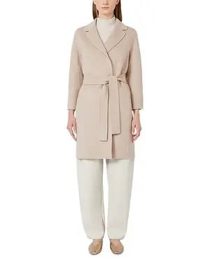 Max Mara Arona Wool Coat - Beige Pink