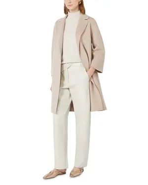 Max Mara Arona Wool Coat - Beige Pink