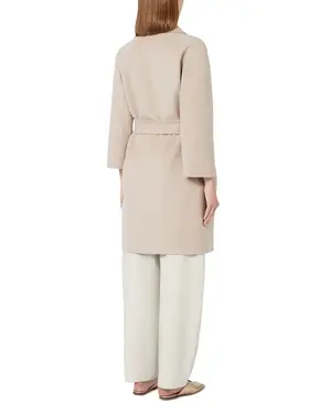 Max Mara Arona Wool Coat - Beige Pink