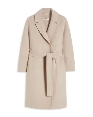Max Mara Arona Wool Coat - Beige Pink