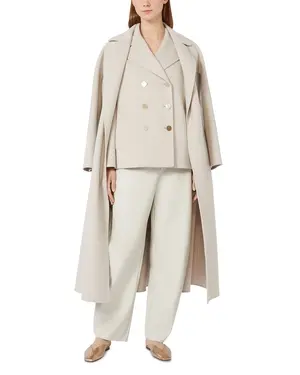 Max Mara Double-breasted Wool Jacket - Sand