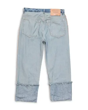 Acne Studios Rhinestone Hem Straight Jeans
