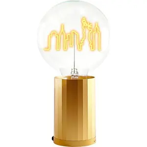MITB New York Skyline Portable Table Lamp - Gold