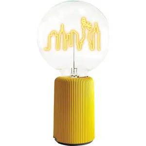 MITB New York Skyline Portable Table Lamp - Yellow