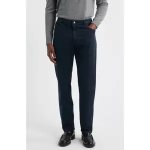 Canali Garment Dyed Bull Denim Jeans - Navy