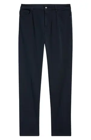 Canali Garment Dyed Bull Denim Straight-leg Jeans - Navy