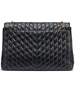 Karl Lagerfeld Paris Lafayette Jumbo Shoulder Bag - Black/gold