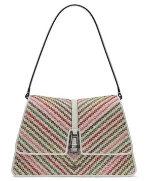 Karl Lagerfeld Paris Mercerie Chevron Shoulder Bag - Multi Combo