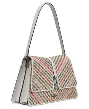 Karl Lagerfeld Paris Mercerie Chevron Shoulder Bag - Multi Combo