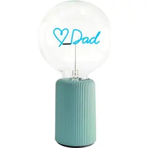 MITB Love Dad Portable Table Lamp Blue