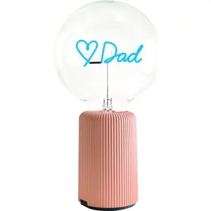 MITB Love Dad Portable Table Lamp Pink