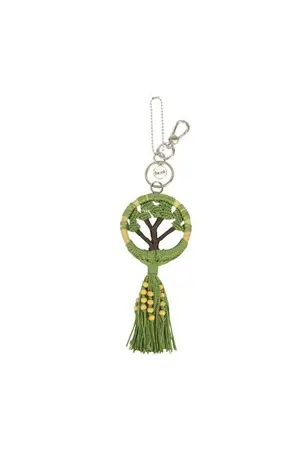 THE SAK Hand Crochet Dangle With Wooden Beads - Tree