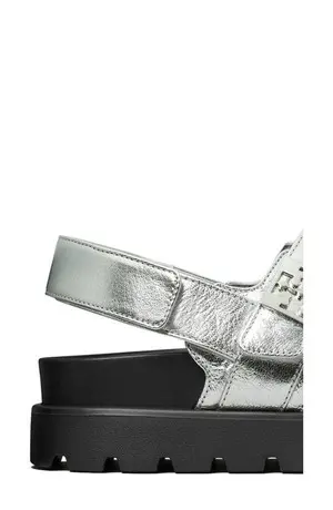 Tory Burch Mellow Sport Sandal - Silver/perfect Black
