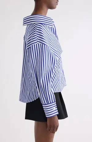 Givenchy Striped Cotton Open Shirt