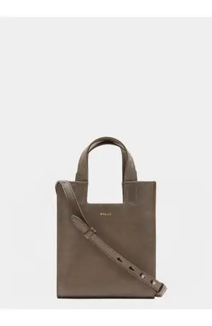 Bally Easy Small Leather Tote Bag - Deep Sepia 50+oro