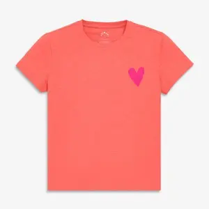 PRIMARY Cotton Slub Easy Tee - Watermelon Heart