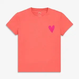 PRIMARY Cotton Slub Easy Tee - Watermelon Heart