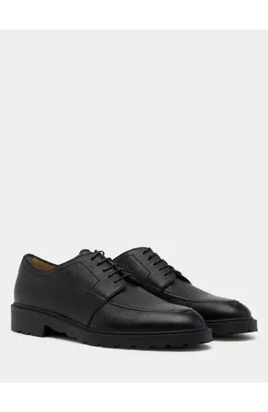 Bally Eduard Derby In Grained Leather - Black