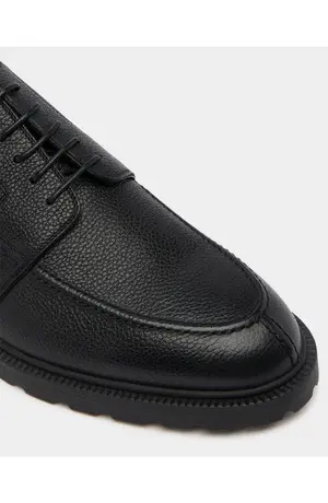 Bally Eduard Derby In Grained Leather - Black