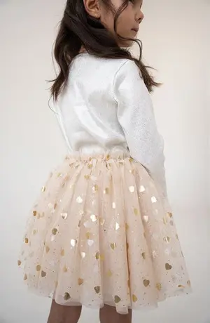 MINI CELEBRITIES Tutu Skirt Set - Sand Beige