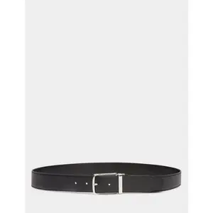 Bally Ketter 35mm Reversible And Adjustable Belt In Leather - Black/black+palladio