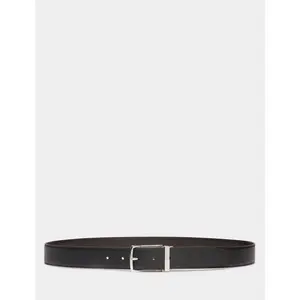 Bally Ketter 35mm Reversible And Adjustable Belt In Leather - Black/ebano+pal