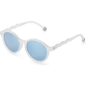 OLIVIO Adult Oval Sunglasses Jellyfish White