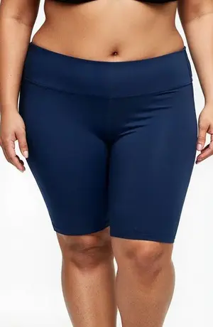 CALYPSA Tankini Swim Top With Bike Swim Shorts