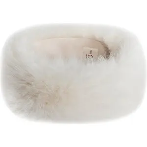 MISS CIRCLE Vegan Fur Hat Headband White