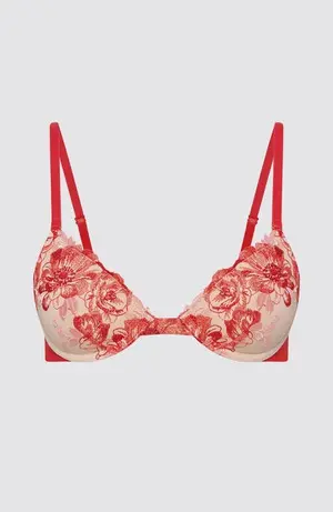 Pepper Embroidery Lift Up Bra
