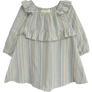 MABEL + HONEY Brooklyn Ruffled Stripe Dress