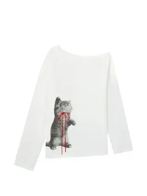 MARKGONG Graphic-print T-shirt Dress - White